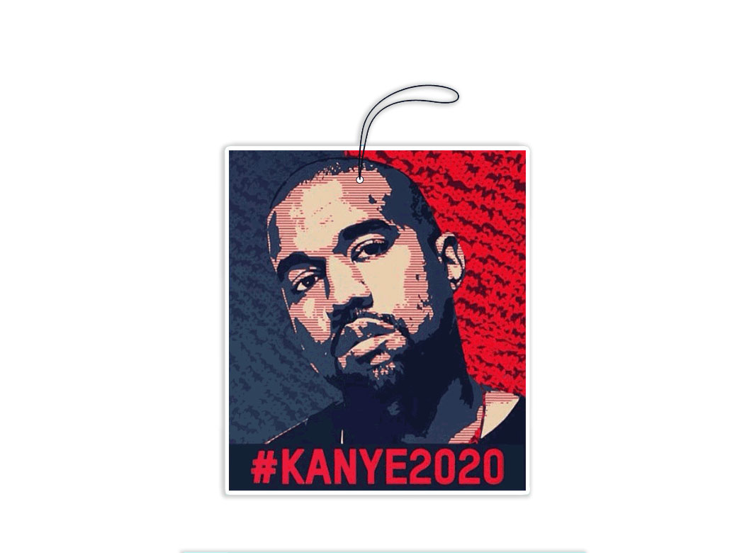 Car Air Freshener Kanye West for President TGI Found It